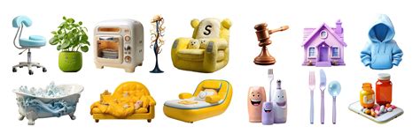 Premium Vector Collection Of Everyday Objects With Faces A Creative Premium Vector Collection Of Everyday Objects With Faces A Creative