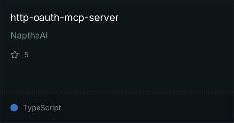 Oauth Mcp Server Glama