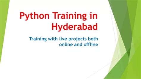 Ppt Python Training In Hyderabad Powerpoint Presentation Free
