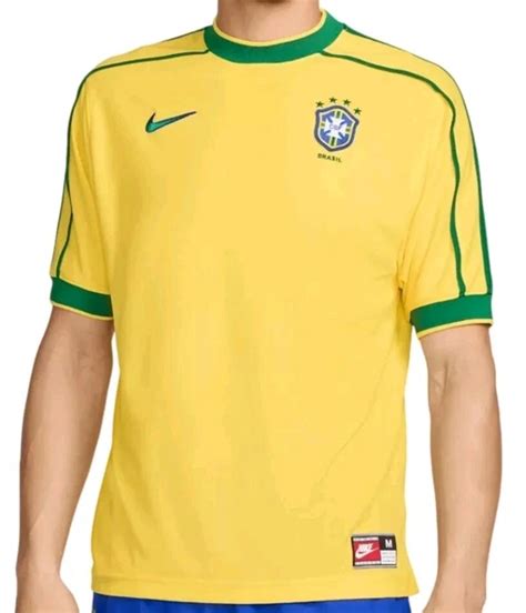 Maglia Nike Brasile Re Issue Copa America 2024 Giallo F741 Taglia M Nuovo Imballo