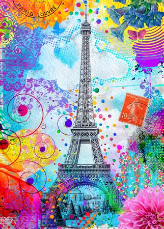 Eiffel Tower Pop Art Collage MGL Art Licensing MGL Art Licensing