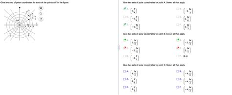 Solved Give Two Sets Of Polar Coordinates For Each Of The Chegg Com