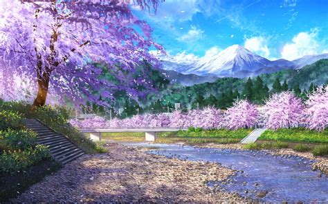 Anime River Wallpapers Top Free Anime River Backgrounds Wallpaperaccess