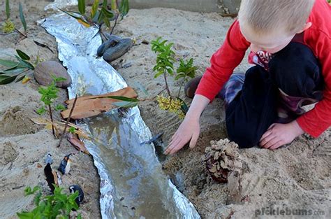 Make A River Easy Imaginative Play In The Sand Pit