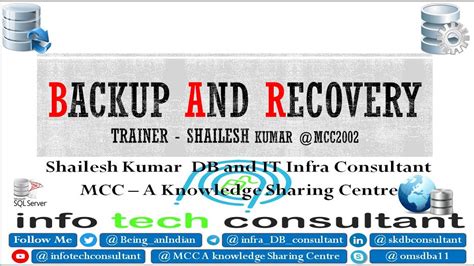 Onlineclasses 1 To 1 Sqlserver Backup N Recovery Along With Bestpractices Sqlsrvrdba Youtube