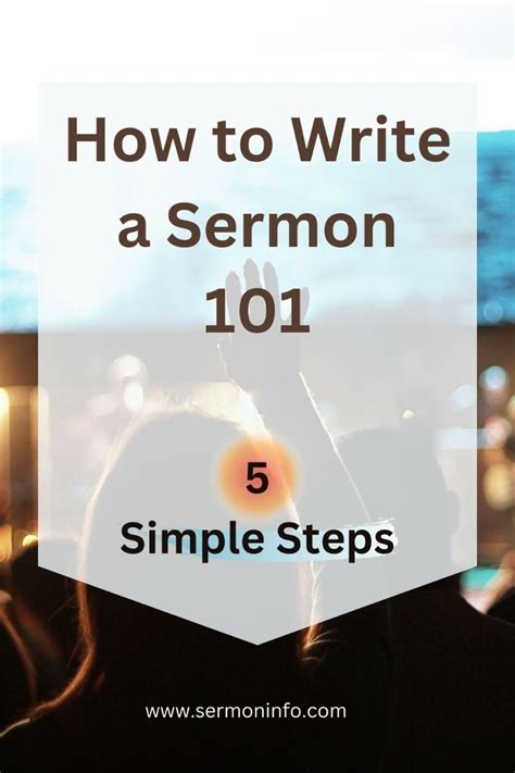 How To Write A Sermon 101 Artofit