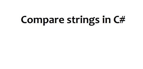 compare strings in c