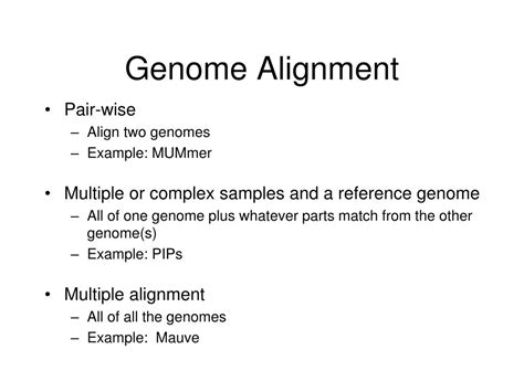 Ppt Genome Alignment Powerpoint Presentation Free Download Id6405224