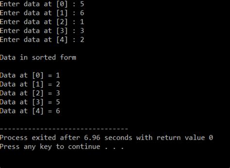C Program Of Selection Sort Program Nerd