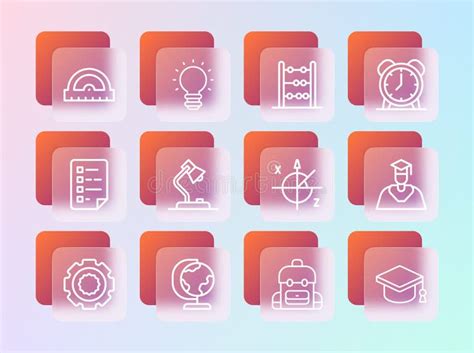 Set Line Alarm Clock Earth Globe Trigonometric Circle School Backpack Table Lamp Abacus