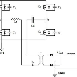 Circuit Of The Phase Shifted Full Bridge A Circuit Of PSFB B The Download Scientific
