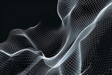 Abstract Polygonal Space Low Poly Dark Background With Connecting Dots And Lines Connection