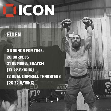 Icon Workout Ideas Crossfit Wod Ellen Wod Crossfit Wod Workout