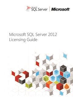 Microsoft SQL Server 2012 Licensing Guide Microsoft Sql Server 2012 Licensing Guide Pdf PDF4PRO