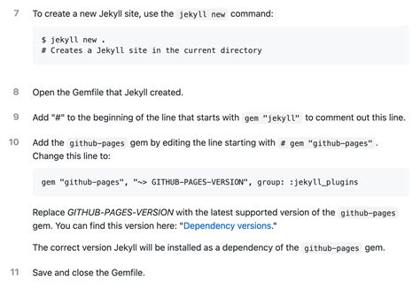 Instructions For Installing The Github Pages Gem Are Confusing · Issue 2177 · Githubdocs · Github