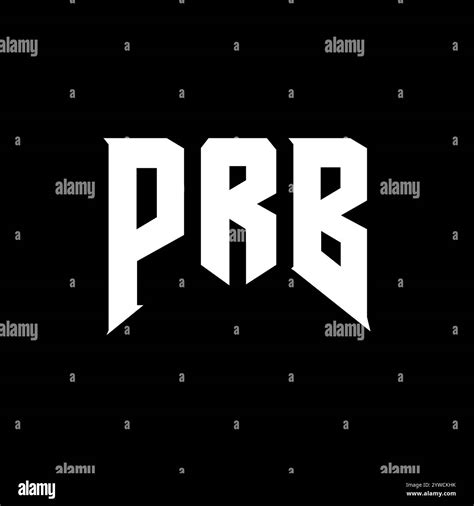 Prb Letter Logo Design For Technology Company Prb Logo Design Black And White Color Combination