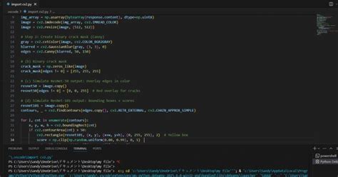 crack detection using python and opencv sandeep kumar