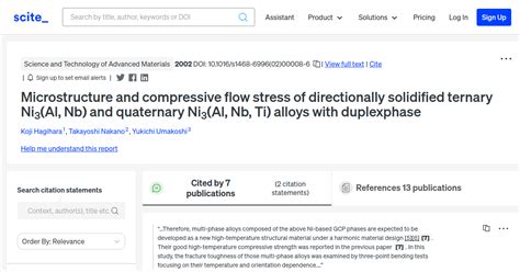 Microstructure And Compressive Flow Stress Of Directionally Solidified Ternary Ni 3 Al Nb And