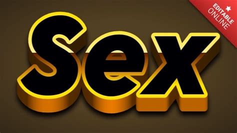Sex Luxury Text Effect Generator
