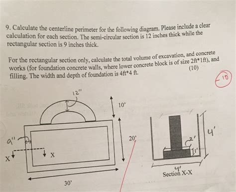 Solved Calculate The Centerline Perimeter For The Following