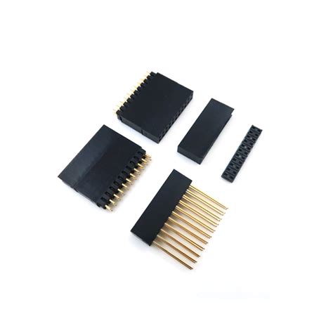 Custom 2pin 40pin Dip Smt 1 27mm 2 0mm 2 54mm Double Row Female Pin