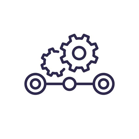 Streamline Process Line Icon On White 9651735 Vector Art At Vecteezy