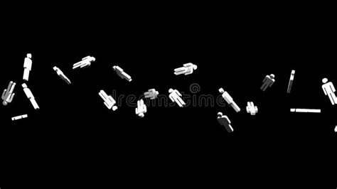 Human Shaped Objects On Black Background Stock Footage Video Of Human Loop 90099012