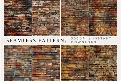 Brick Wall Seamless Repeating Patterns Graphic By Inknfolly · Creative