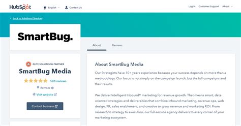 Smartbug Media Agency Services And Qualifications Hubspot