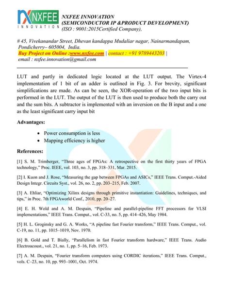 efficient fpga mapping of pipeline sdf fft cores pdf computing
