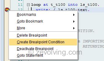 ABAP New Debugger Conditional Breakpoints ABAP Help Blog