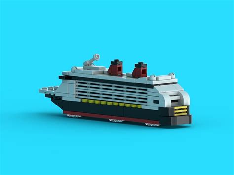 LEGO MOC Disney Cruise Ship Model By Readrow Rebrickable Build With LEGO