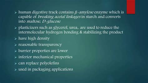 Starch Based Materials Ppt