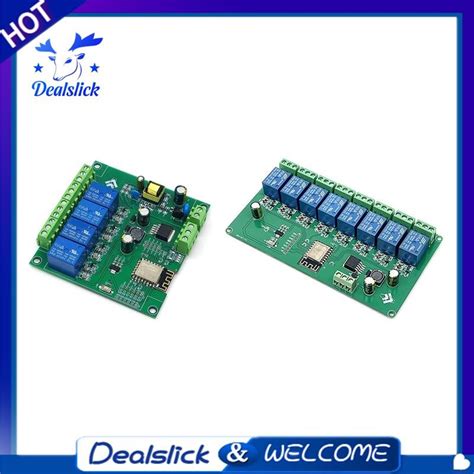 โมดูลรีเลย์ไร้สาย wifi esp8266 4 ช่อง esp 12f บอร์ดพัฒนา ac90 250v dc7