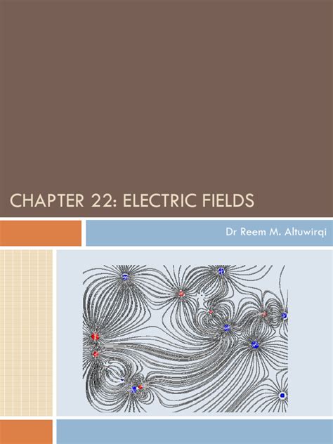 Chapter 22 Electric Field Pdf Electric Field Dipole
