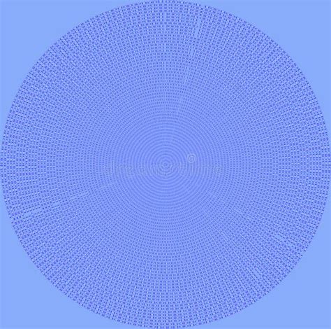 Hacking Of Database Blue Binary Circle Digits Encoded Numbers Stock