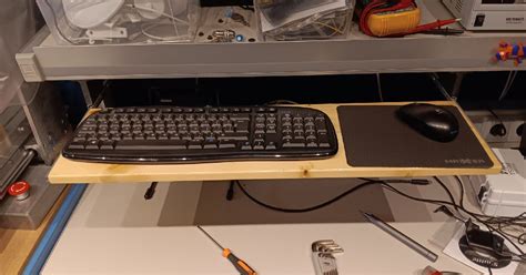 Retractable Keyboard Tray By Betawolf Download Free Stl Model