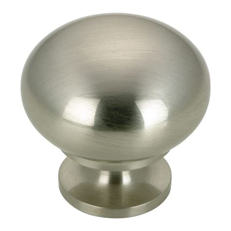 Richelieu Brushed Nickel Mushroom Cabinet Knob At