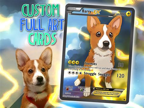 Custom Full Art Pokemon Card Etsy Uk