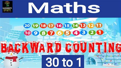 Learn Reverse Counting 100 To 1 30 To 1 Backward Counting Grade Kg