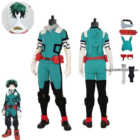 Midoriya Izuku Deku Battle Cosplay Costume Anime My Hero Academia