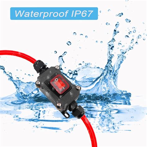 Jual Beauty Dc12v Inline Wire Switch Dc12 24v Dpst Dual Side Wiring Switch 25a Ip67 With On Off