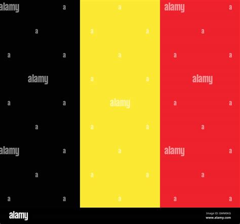 Belgium Flag Official Colors And Proportion Accurate Vector
