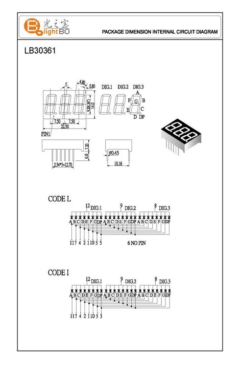 Three Digit 7 Segment Led Display Pure White Small Seven Segment Display For Electronic Device