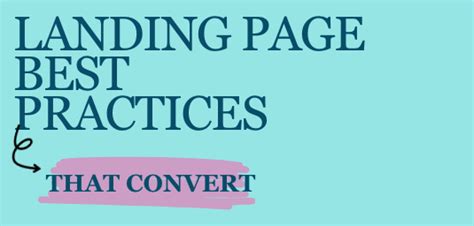 how to create high converting landing pages best practices examples