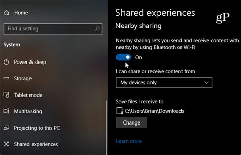 Transfer Files To Other PCs With Nearby Sharing In Windows