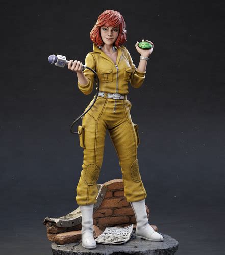 Tmnt Reporter La Figures 1 Unpainted 112 Large Scale Resin Model