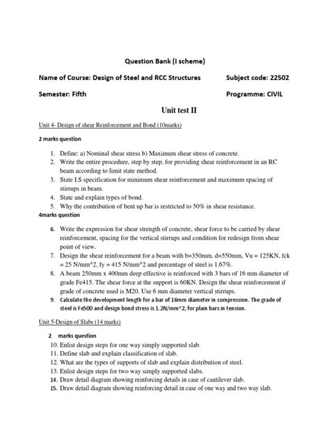 Dsr 2 271020 Pdf Beam Structure Shear Stress