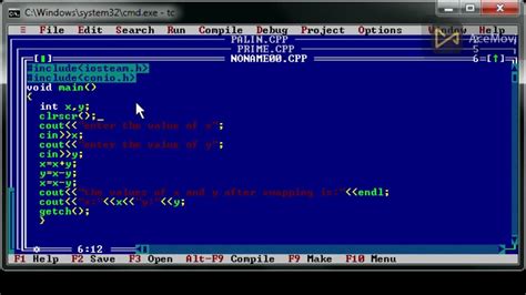 C Program To Swap The Numbers Without Using Temporary Variable Youtube