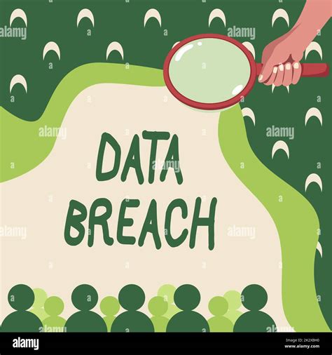 Text Caption Presenting Data Breach Concept Meaning Security Incident Where Sensitive Protected